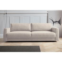 2,5-Sitzer OTTO HOME "Hobro", beige, B:236cm H:80cm T:102cm, Luxus-Microfaser Lederoptik (100% Polyester);Struktur grob (100% Polyester);Samtoptik (100% Polyester), Sofas, in 3 Bezugsqualit&auml;ten in vielen Farben