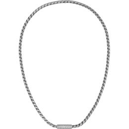 Gliederkette BOSS "DORAN", silber (edelstahlfarben), Halsketten, Herren, Edelstahl, L: 56 B: 4,7mm, Gliederkette, B:4,7mm