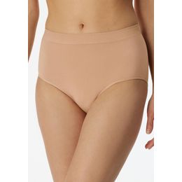 Slip Schiesser "Classic Seamless", Damen, Gr. M, 411, maple, Single Jersey, Obermaterial: 93% Polyamid, 7% Elasthan, unifarben, k&ouml;rpernah, Unterhosen Slip, ohne st&ouml;rende Seitenn&auml;hte, bequem, nahtlos