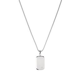 Kette mit Anh&auml;nger Tom Tailor, silber (edelstahlfarben), Halsketten, Herren, Edelstahl, L: 55 B: 1,8mm, B:1,8mm
