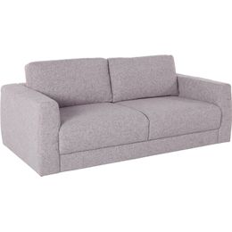 2-Sitzer OTTO HOME "Hobro", grau (hellgrau), B:186cm H:80cm T:102cm, Luxus-Microfaser Lederoptik (100% Polyester);Struktur grob (100% Polyester);Samtoptik (100% Polyester), Sofas, in 3 Bezugsqualit&auml;ten in vielen Farben