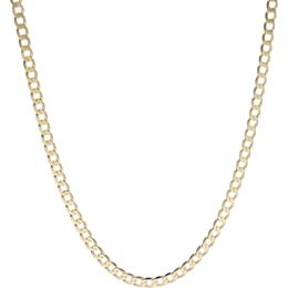 Panzerkette Luigi Merano "Panzerkette, massiv, Gold 585" Gr. 50, gold, Halsketten, Herren, 50cm, Gelbgold 585, Panzerkette