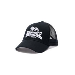 Trucker Cap Lonsdale "HOLLINHURST", Herren, schwarz, wei&szlig;, Obermaterial: 50% Baumwolle, 50% Polyester, Caps, f&uuml;r Erwachsene, mit sportlichem Stil, aus Baumwolle und Polyester