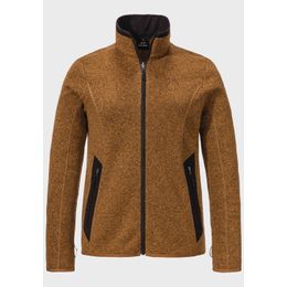 Sch&ouml;ffel Fleecejacke SCH&Ouml;FFEL "CIRC Fleece Jk Style Yew WMS", Damen, Gr. 36, 4745, braun, Oberstoff: 100% Polyester. Futter: 100% Polyester. Oberstoff Besatz: 100% Polyester, regular fit, hoch geschlossener Ausschnitt, Jacken Fleecejacke