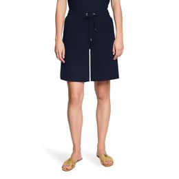 Stoffhose Betty Barclay "Damen mit elastischem Bund", Damen, Gr. 36, Normalgr&ouml;&szlig;en, dunkelblau, Jersey, Obermaterial: 99% Polyester, 1% Elasthan, relaxed fit kurz, Hosen Stoffhose
