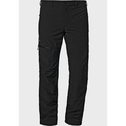 Sch&ouml;ffel Outdoorhose SCH&Ouml;FFEL "Pants Koper 1 Warm", Herren, Gr. 46, Kurzgr&ouml;&szlig;en, schwarz (9990, schwarz), Oberstoff: 89% Nylon, 11% Elasthan. Futter: 100% Polyester, Hosen Outdoorhose