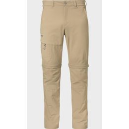 Sch&ouml;ffel Zip-away-Hose SCH&Ouml;FFEL "Pants Koper 1 Zip Off", Herren, Gr. 48, Normalgr&ouml;&szlig;en, 4705, beige, Oberstoff: 89% Nylon, 11% Elasthan, Hosen