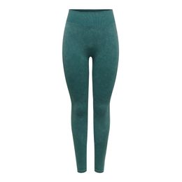 Funktionstights Only Play "ONPEDDA HW SEAM SCRUNCH TIGHTS NOOS", Damen, Gr. L, N-Gr, mediterranea detail:with wash, Jersey, Obermaterial: 92% Polyamid, 8% Elasthan, unifarben, sehr bequem, Hosen, aus Polyamid und Elasthan, bequeme Passform, elastisches Jersey