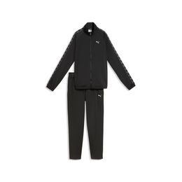 Trainingsanzug Puma "POLY STANDARD SUIT OP", Damen, Gr. XL, schwarz (Puma schwarz), Trikot, Obermaterial: 100% Polyester, unifarben, Sportanz&uuml;ge Trainingsanzug, ohne Kapuze