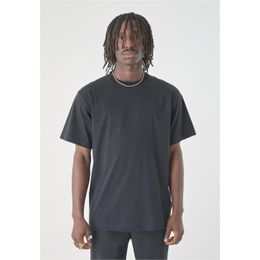 T-Shirt Cleptomanicx "Classic Tee Ligull Classic", Jungen, Gr. L, schwarz, 100% Baumwolle, bestickt, normal, Rundhals, Shirts T-Shirt, mit lockerem Schnitt