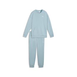 Jogginganzug Puma "Relaxed Trainingsanzug Damen", Damen, Gr. M, seafoam blau, Obermaterial: 32% Polyester, 68% Baumwolle. Rippe: 97% Baumwolle, 3% Elasthan, Sportanz&uuml;ge Jogginganzug