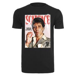 Merchcode Herren Kurzarmshirt "Merchcode Herren Scarface Magazine Cover Tee"schwarz, Gr. XS, unifarben, 100% Baumwolle, Shirts