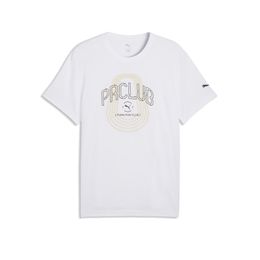 Trainingsshirt Puma "Run Club Graphic T-Shirt Herren", Jungen, Gr. L, wei&szlig;, Obermaterial: 100% Polyester, regular fit, Rundhals, Shirts