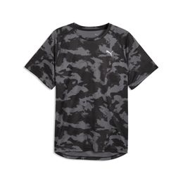 Trainingsshirt Puma "PWRTRAIN Trainingsshirt Herren", Jungen, Gr. L, grau (schwarz), Obermaterial: 100% Polyester, regular fit, Rundhals, Shirts