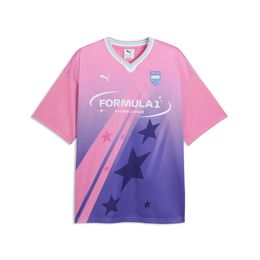 Trainingsshirt Puma "F1 Miami Relaxed Trikot Herren", Jungen, Gr. L, pink lila, Obermaterial: 100% Polyester. Kragen: 3% Elasthan, 97% Polyester, clean, relaxed fit, Rundhals, Shirts