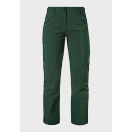 Sch&ouml;ffel Outdoorhose SCH&Ouml;FFEL "Softshell Pt Style Milagle WMS", Damen, Gr. 38, Normalgr&ouml;&szlig;en, gr&uuml;n (6965, gr&uuml;n), Oberstoff: Aussenseite: 92% Polyester, 8% Elasthan, Innenseite: 100% Polyester. (Membran: Thermoplastisches Polyurethan). Oberstoff Einsatz: 92% Polyester, 8% Elasthan, Hosen Outdoorhose