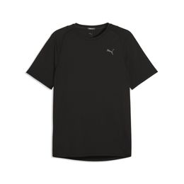 Trainingsshirt Puma "PWRMODE Trainings-T-Shirt Herren", Jungen, Gr. L, schwarz, Obermaterial: 92% Polyester, 8% Elasthan, regular fit, Rundhals, Shirts