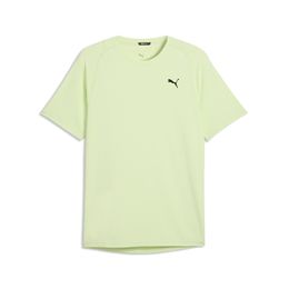 Trainingsshirt Puma "PWRMODE Trainings-T-Shirt Herren", Jungen, Gr. L, apple spritz gr&uuml;n, Obermaterial: 92% Polyester, 8% Elasthan, regular fit, Rundhals, Shirts