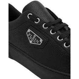 Sneaker Philipp Plein "Iconic Plein", Herren, Gr. 39, Normalschaft, 0202, schwarz, schwarz, Schuhe Sneaker