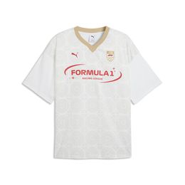 Trainingsshirt Puma "F1 Italien Relaxed Trikot Herren", Jungen, Gr. L, wei&szlig;, Obermaterial: 100% Polyester. Kragen: 97% Polyester, 3% Elasthan, clean, relaxed fit, Rundhals, Shirts
