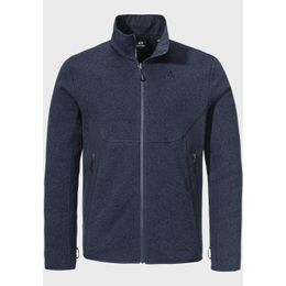 Sch&ouml;ffel Fleecejacke SCH&Ouml;FFEL "CIRC Fleece Jk Style Yew MNS", Herren, Gr. 48, blau (8820, blau), Oberstoff: 100% Polyester. Futter: 100% Polyester. Oberstoff Besatz: 100% Polyester, regular fit, hoch geschlossener Ausschnitt, Jacken Fleecejacke