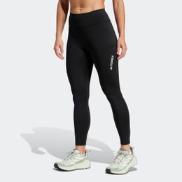 Trainingstights adidas terrex "MULTI LEGGINGS", Damen, Gr. 48, N-Gr, schwarz (schwarz, normal, gr.), Obermaterial: 79% Polyester, 21% Elasthan, Hosen, f&uuml;r vielseitige sportliche Aktivit&auml;ten, mit Gummizug-Verschluss