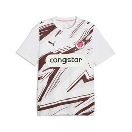 Fu&szlig;balltrikot Puma "FCSP AWAY JERSEY REPLICA", Herren, Gr. L, Puma wei&szlig;, espresso braun, Web, Obermaterial: 100% Polyester, bedruckt, regular fit normal, Rundhals, Trikots Fu&szlig;balltrikot, mit DryCELL-Technologie, atmungsaktiv, mit Rundhalsausschnitt