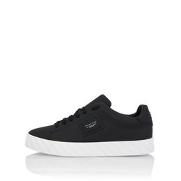 Sneaker Philipp Plein "Placca", Herren, Gr. 41, Normalschaft, schwarz-wei&szlig; (02, schwarz), Schuhe Sneaker