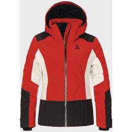 Sch&ouml;ffel Outdoorjacke SCH&Ouml;FFEL "Jacket Style Zandwel WMS", Damen, Gr. 36, 2205, rot, Oberstoff: Aussenseite: 100% Polyester. (Membran: Polyurethan). Futter: 100% Polyester. Futter Mittleres R&uuml;ckenteil: 90% Polyester, 10% Elasthan. Wattierung: 100% Polyester, regular fit, hoch geschlossener Ausschnitt, Jacken Outdoorjacke