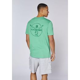 Print-Shirt Chiemsee, Jungen, Gr. M (48/50), marine gr&uuml;n, 100% Baumwolle, Rundhals, Shirts
