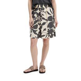 Marc O'Polo Webrock MARC O'POLO "aus LENZING&trade; ECOVERO&trade;", Damen, Gr. 38, schwarz-wei&szlig; (dunkelgrau), Obermaterial: 100% Viskose, bedruckt, l&auml;ssig geschnitten, R&ouml;cke