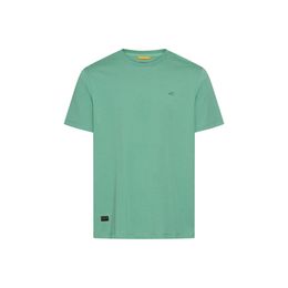 T-Shirt Camel Active, Jungen, Gr. L, gr&uuml;n (lagoon gr&uuml;n), Jersey, Obermaterial: 71% Baumwolle, 25% Polyester, 4% Elasthan, unifarben, normal h&uuml;ftbedeckend, Rundhals, Shirts T-Shirt, mit Rundhals und Stretch