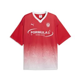 Trainingsshirt Puma "F1 Kanada Relaxed Trikot Herren", Jungen, Gr. L, pop rot, Obermaterial: 100% Polyester. Kragen: 97% Polyester, 3% Elasthan, clean, relaxed fit, Rundhals, Shirts