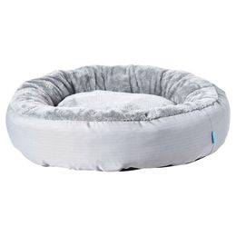 ZooRoyal Kuschelbett Milo rund f&uuml;r Hunde und Katzen &Oslash; 75x20 cm hellgrau