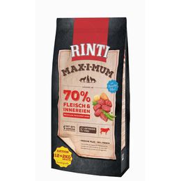 Rinti Max-i-Mum Rind Hunde-Trockenfutter getreidefrei 12kg + 2kg gratis