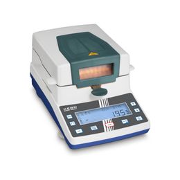 KERN & Sohn DAB 200-2 Feuchtebestimmer aus Kunststoff und Metall mit LCD-Anzeige und Halogenstrahler (200 g W&auml;gebereich, 0,001 g Ablesbarkeit))