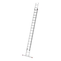 Hailo S80 ProfiStep duo, Aluminium-Schiebeleiter 2-teilig, 2x18 Sprossen (7218007)