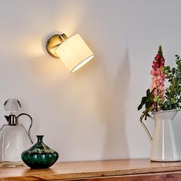 hofstein Alsen Wandleuchte Nickel-Matt, 1-flammig