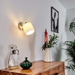 hofstein Alsen Wandleuchte Nickel-Matt, 1-flammig