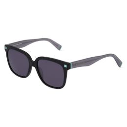 HUMPHREY&acute;S eyewear Humphrey&rsquo;s eyewear 588176 | Damen-Sonnenbrille | Fassung: Vollrand, Quadratisch, Kunststoff, Schwarz Matt | Glasfarbe: Grau