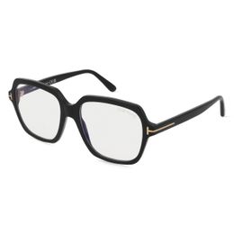 Tom Ford FT5908-B Brille Unisex | Fassung: Vollrand, Quadratisch, Schwarz Gl&auml;nzend