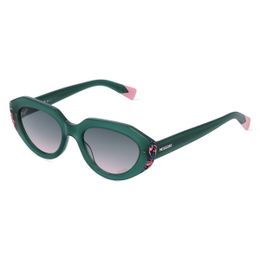 Missoni 0131/S | Damen-Sonnenbrille | Fassung: Vollrand, Oval, Acetat, Gr&uuml;n Gl&auml;nzend | Glasfarbe: G15 Verlaufend