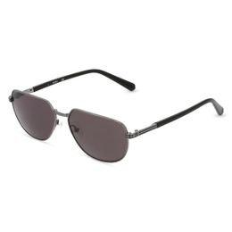 Guess GU00042 | Herren-Sonnenbrille | Fassung: Vollrand, Quadratisch, Metall, Gun | Glasfarbe: Grau