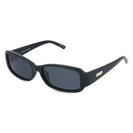 Le Specs LSP2652305 GIGGLEMUG | Unisex-Sonnenbrille | Fassung: Vollrand, Eckig, Kunststoff, Schwarz | Glasfarbe: Grau