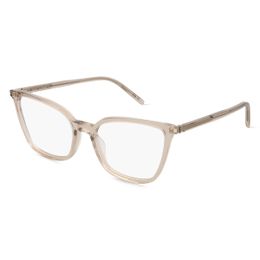SAINT LAURENT SL 669 THIN ACETATE Brille Damen | Fassung: Vollrand, Cat Eye, Beige Transparent