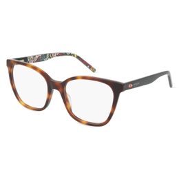 Missoni MMI 0091 Brille Damen | Fassung: Vollrand, Quadratisch, Havanna Schwarz