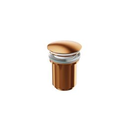 Steinberg Ablaufgarnitur 1001692 RG mit Druckverschluss, f&uuml;r Waschtische mit &Uuml;berlauf, Rose Gold