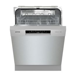 Gorenje Unterbaugeschirrsp&uuml;ler "GU642E90X", Energieeffizienz: E (A-G), silber (edelstahlfarben), B:59,9cm H:81,5cm T:59,7cm, Geschirrsp&uuml;ler, AquaStop