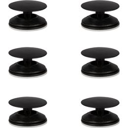 Zubeh&ouml;r-Set Windhager "f&uuml;r Sonnenschutzgewebe COOL, Befestigungsclips mit Klebehaken", schwarz, B:3cm H:3cm L:1,4cm, Kunststoff, Metall, Sichtschutzbefestigungen, Anbringung des Sonnenschutzgewebe am Fensterfl&uuml;gel, anthrazit, 6 Stk.