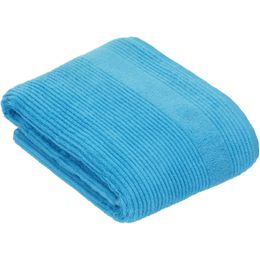 Badetuch Vossen "Tomorrow", blau (ice blau), B:100cm L:150cm, Webfrottier, Baumwolle, Handt&uuml;cher, Badetuch